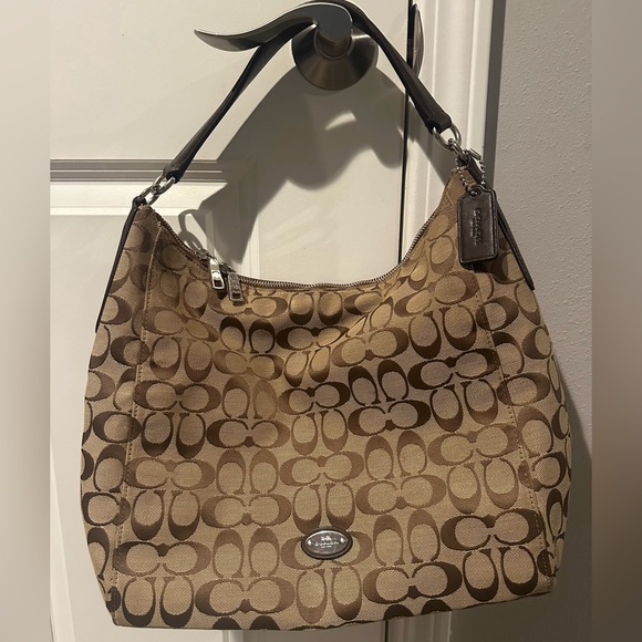 Coach | Accessories | Coach Signature Print Shoulder Bag | Poshmark